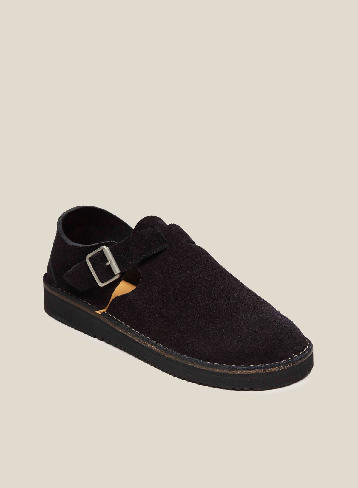 Fracap x YMC Men's Suede Sandals Black | Garmentory