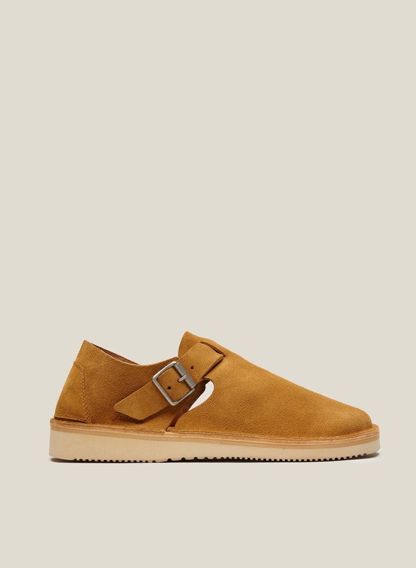 Fracap x YMC Men's Suede Sandals Tan | Garmentory