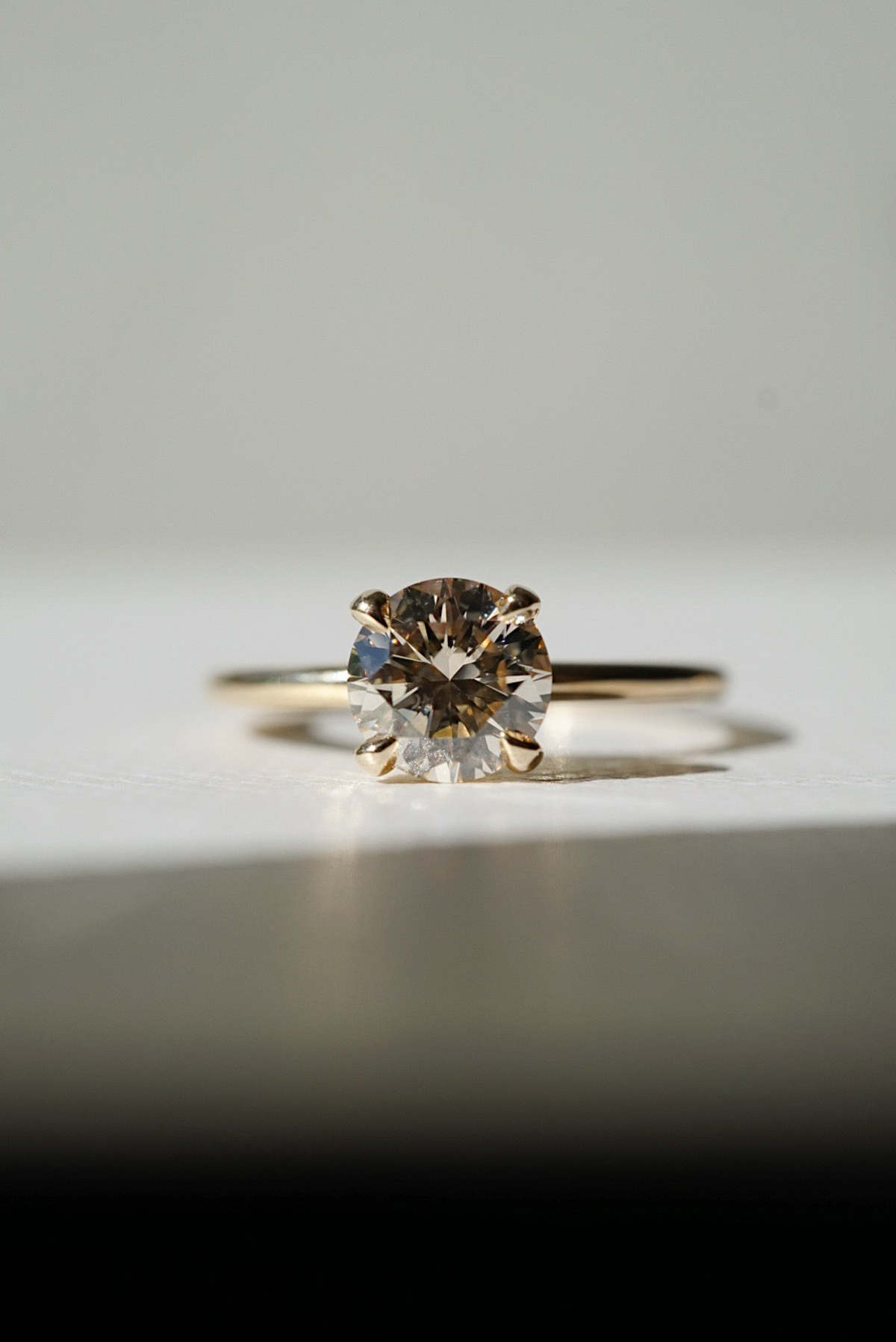 *new* Only One Ring - 1.05ct Champagne Round Brilliant Diamond *ready ...