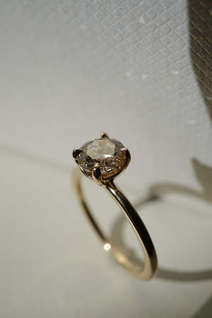 *new* Only One Ring - 1.05ct Champagne Round Brilliant Diamond *ready ...