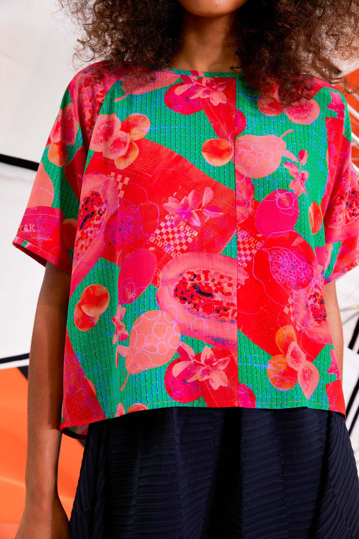Henrik Vibskov SMOOTH SILK BLOUSE - PINK GREEN KITCHEN TABLE | Garmentory