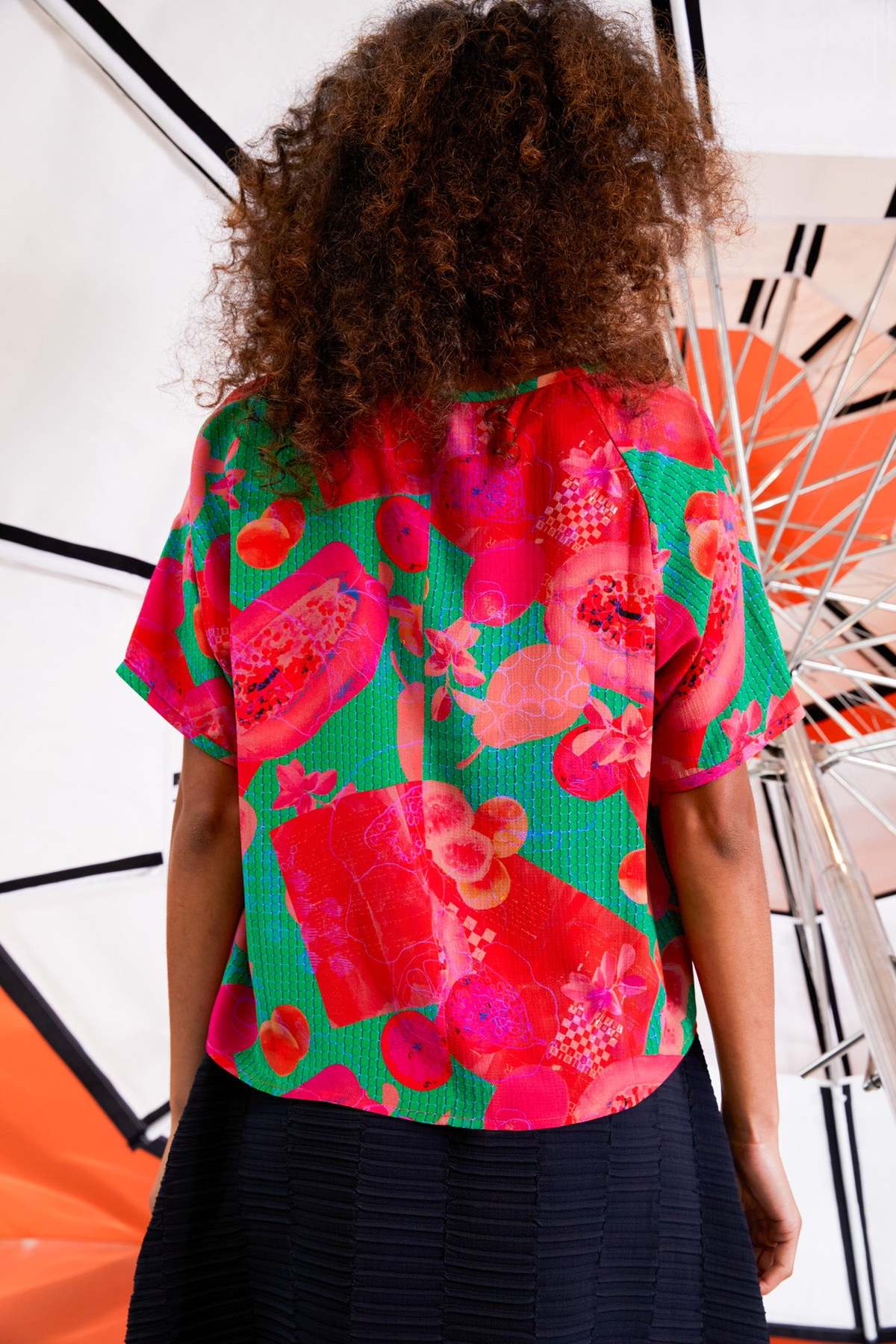 Henrik Vibskov SMOOTH SILK BLOUSE - PINK GREEN KITCHEN TABLE | Garmentory