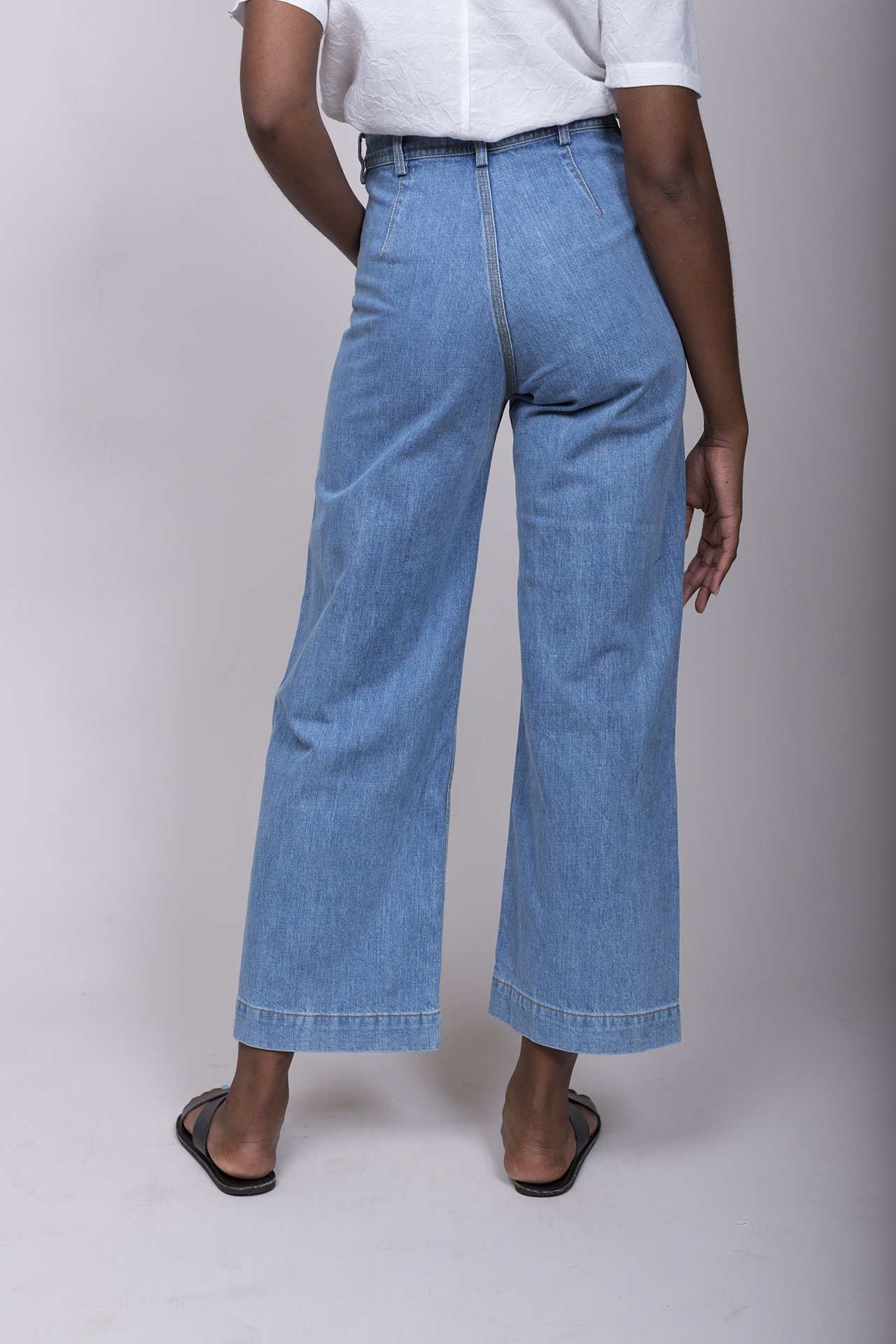 Jesse Kamm Sailor Pant - Light Blue Denim | Garmentory