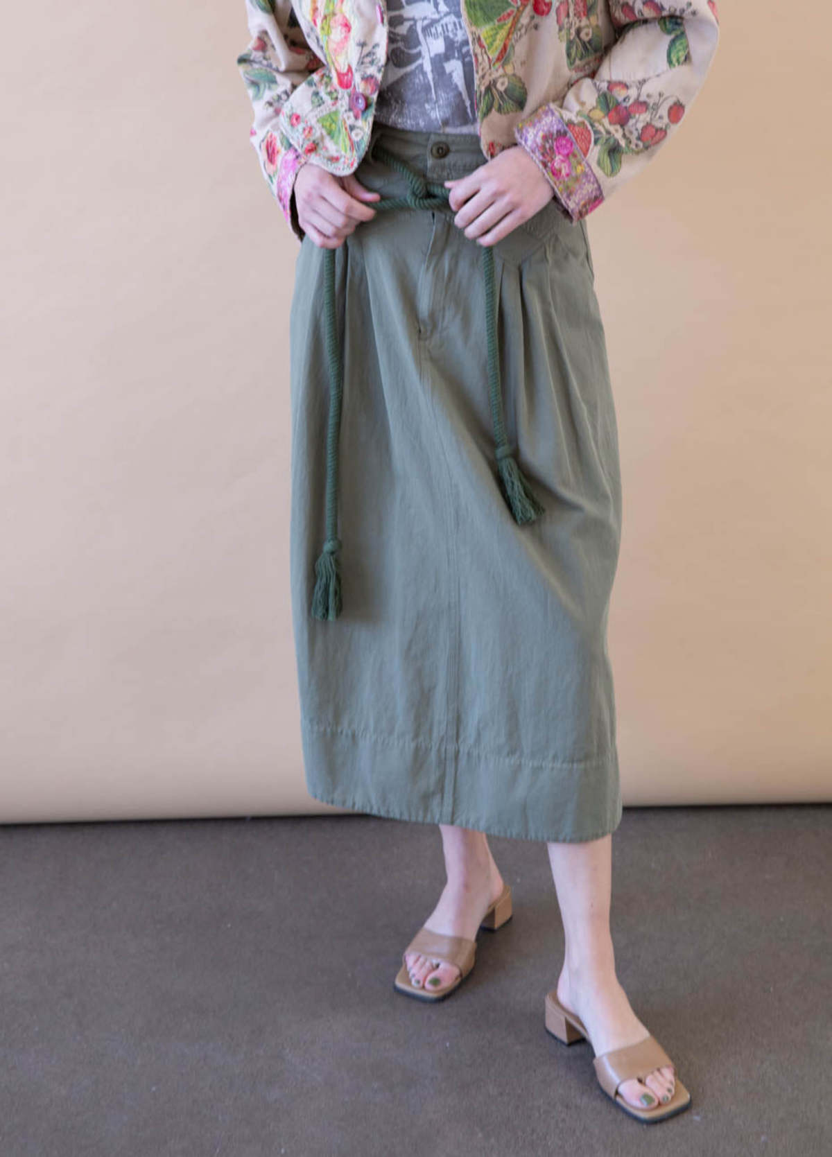 The Great. The Field Skirt - Green | Garmentory