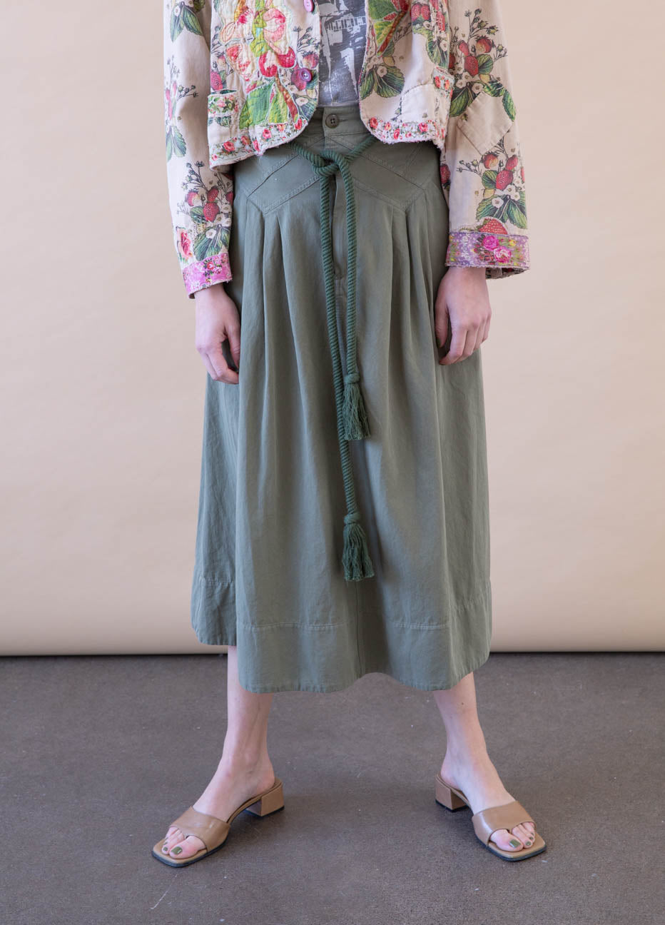 The Great. The Field Skirt - Green | Garmentory