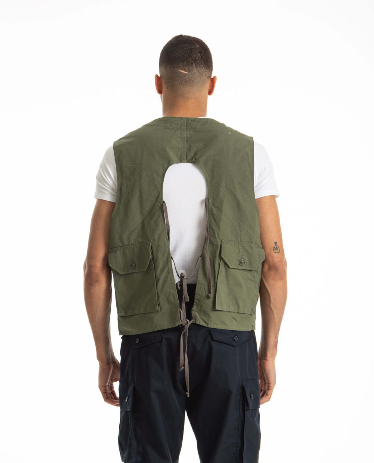 Engineered Garments C-1 Vest - OLIVE | Garmentory
