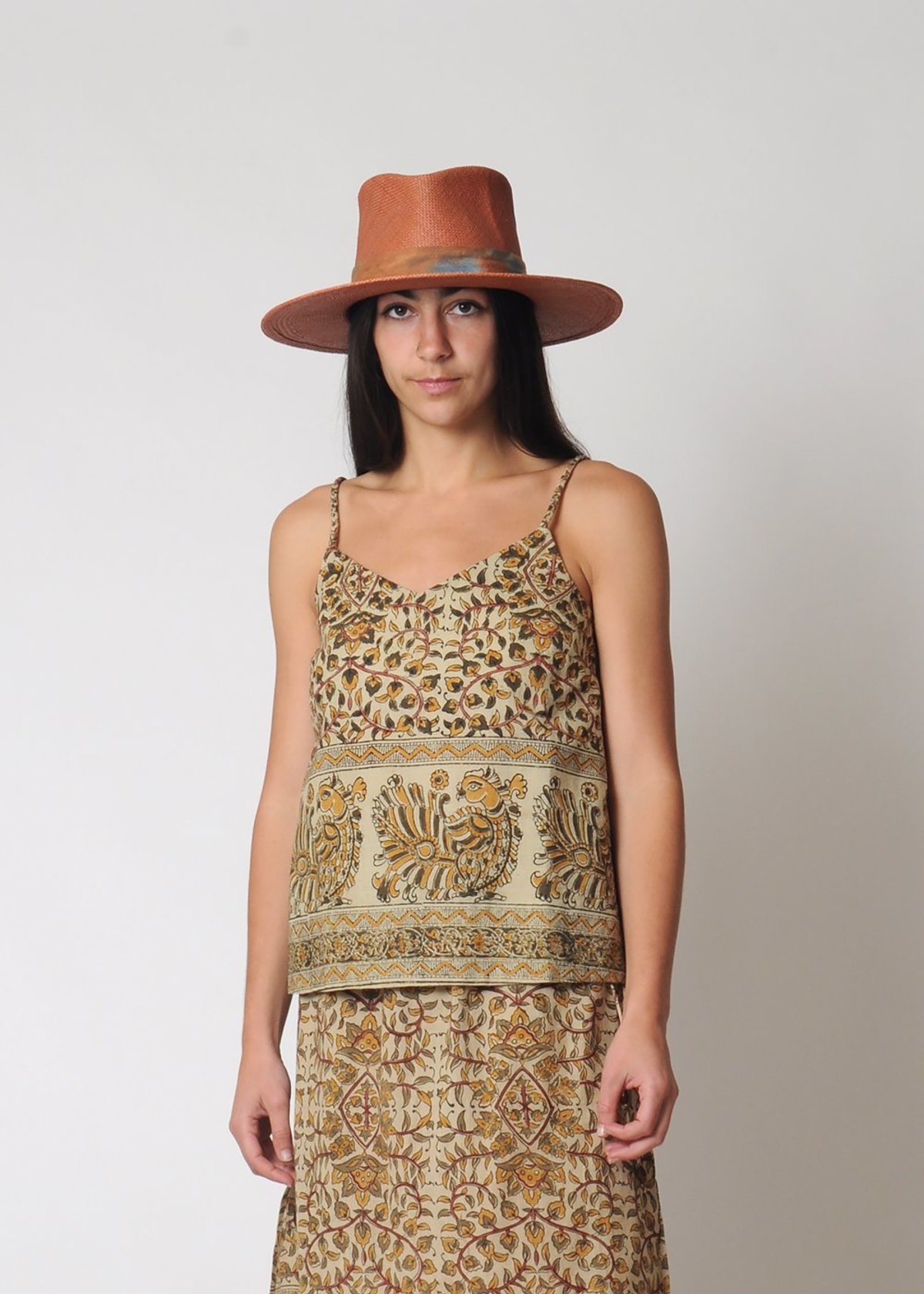 Umber & Ochre Tanvi Camisolw - Rust/Peacock | Garmentory