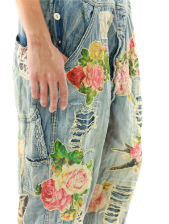 Magnolia Pearl Overalls 040 Applique | Garmentory