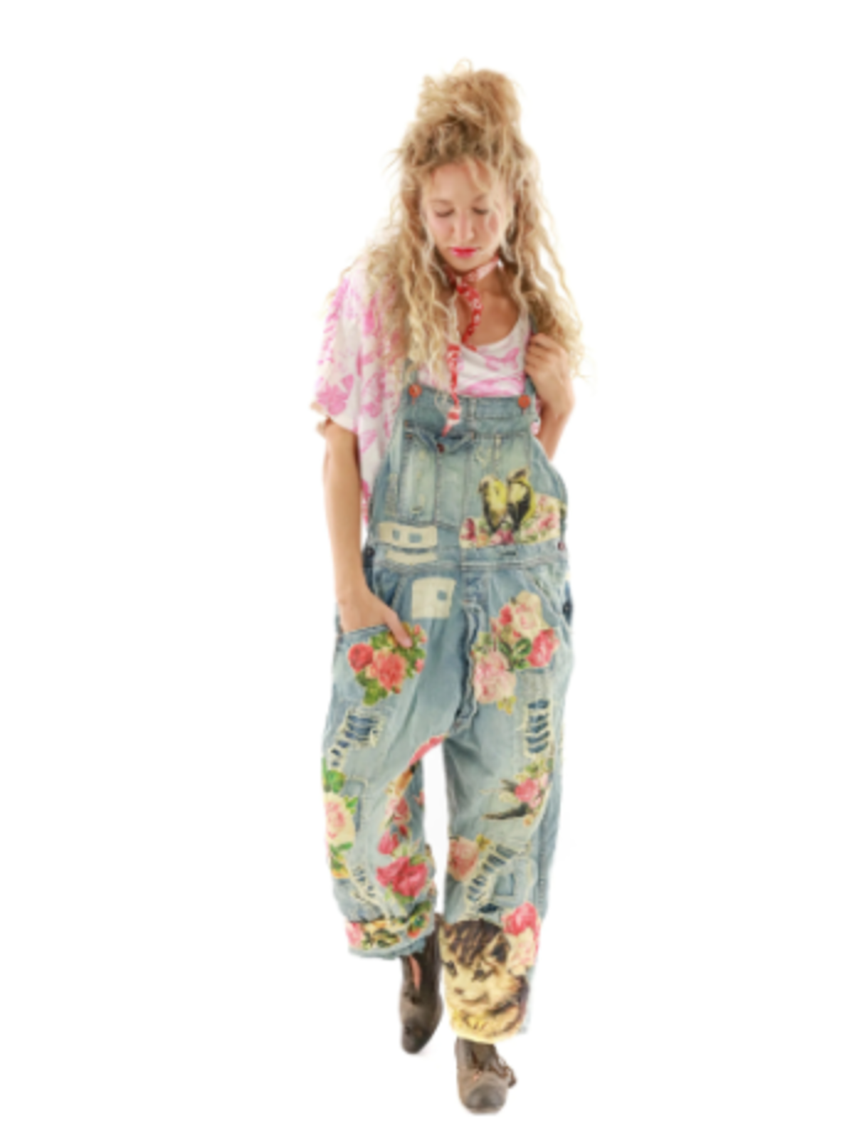 Magnolia Pearl Overalls 040 Applique | Garmentory