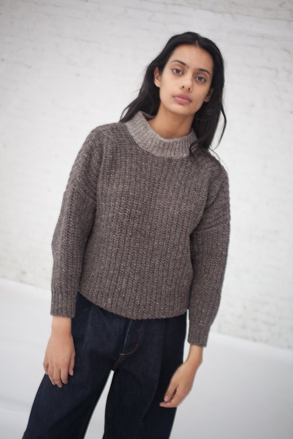 babaà knitwear Oversized Jumper in Oak | Garmentory