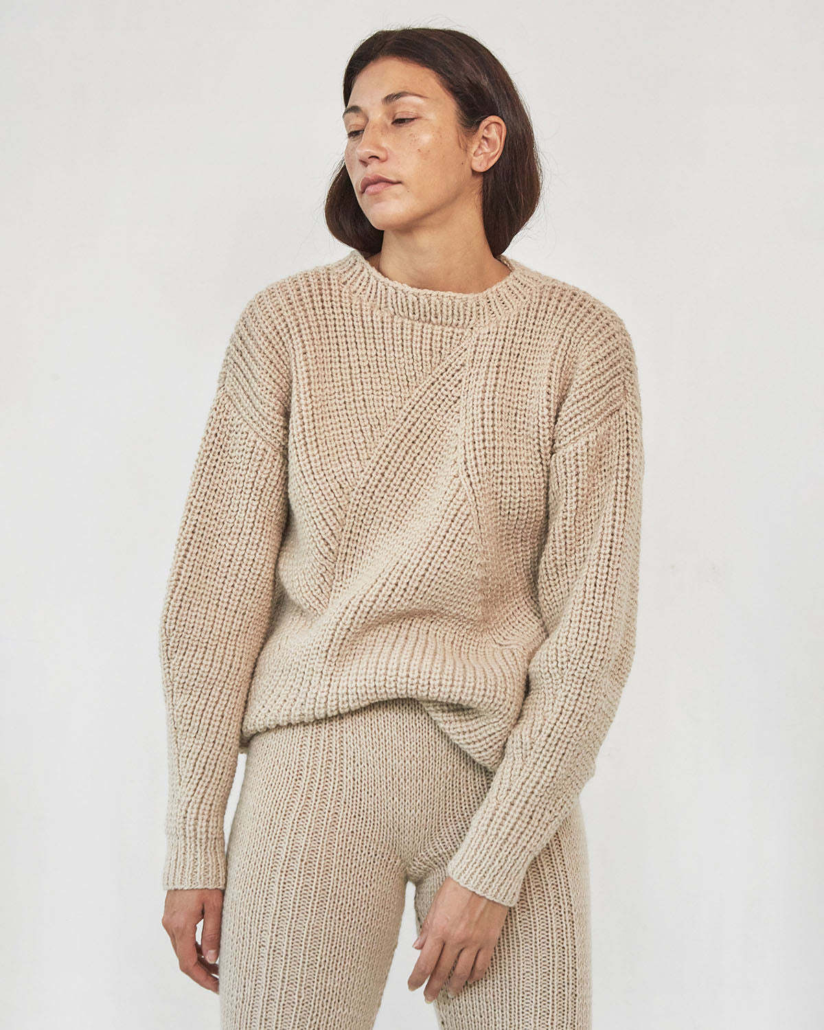 The Knotty Ones Slabada Wool Pants - Beige | Garmentory