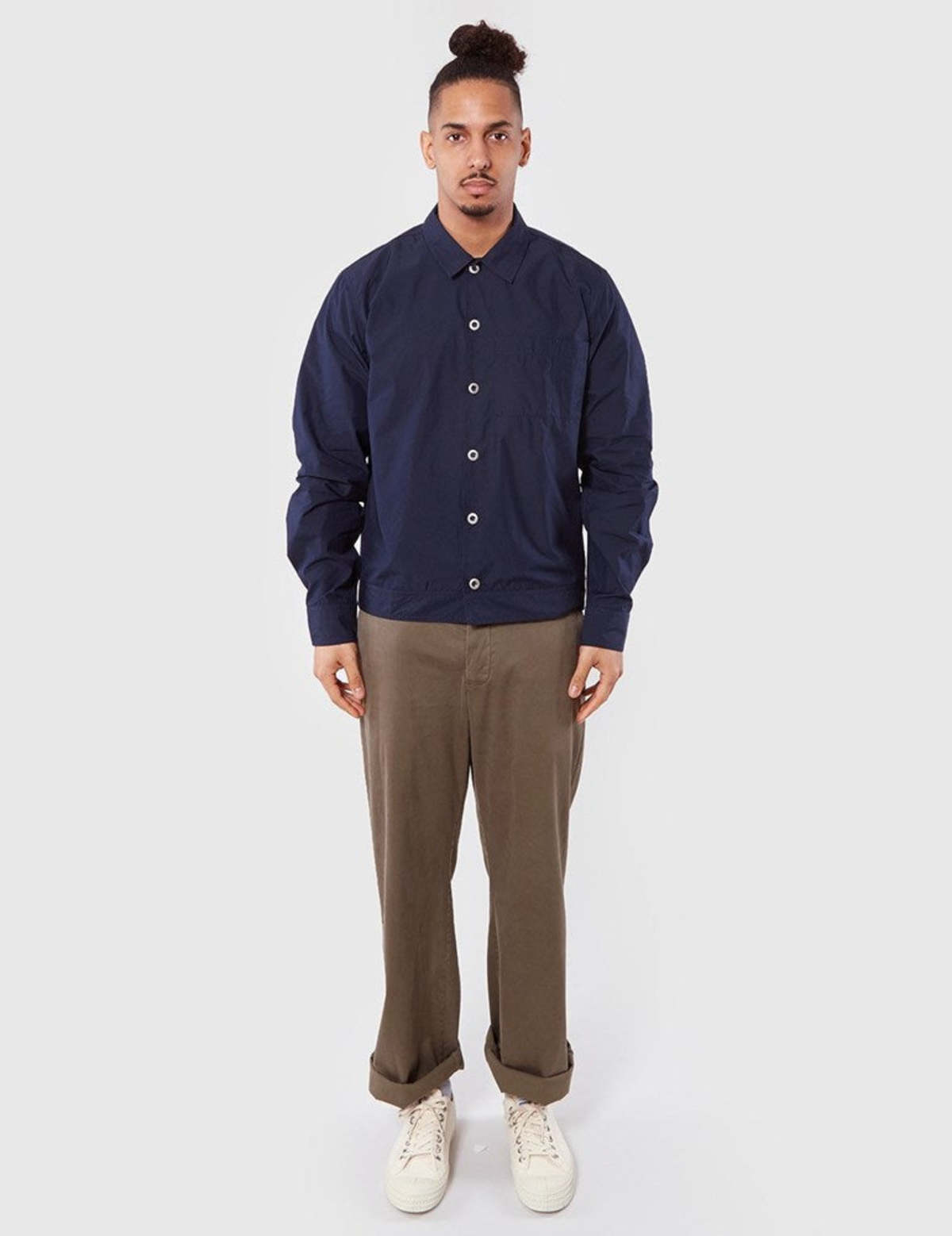 Universal Works Uniform Shirt - Navy Blue | Garmentory
