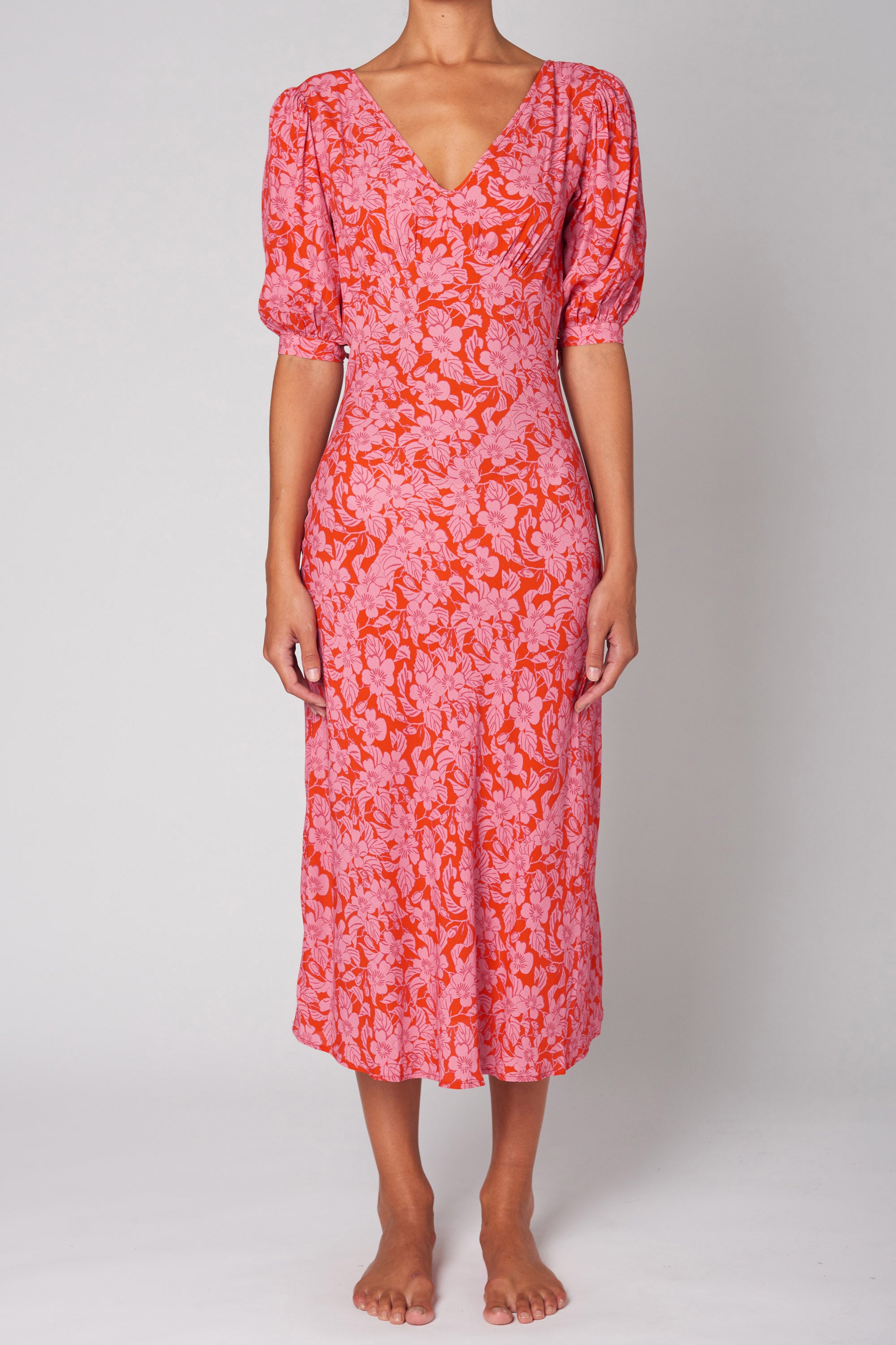 ROLLAS Ivy Floral Sophie Dress - Pink | Garmentory