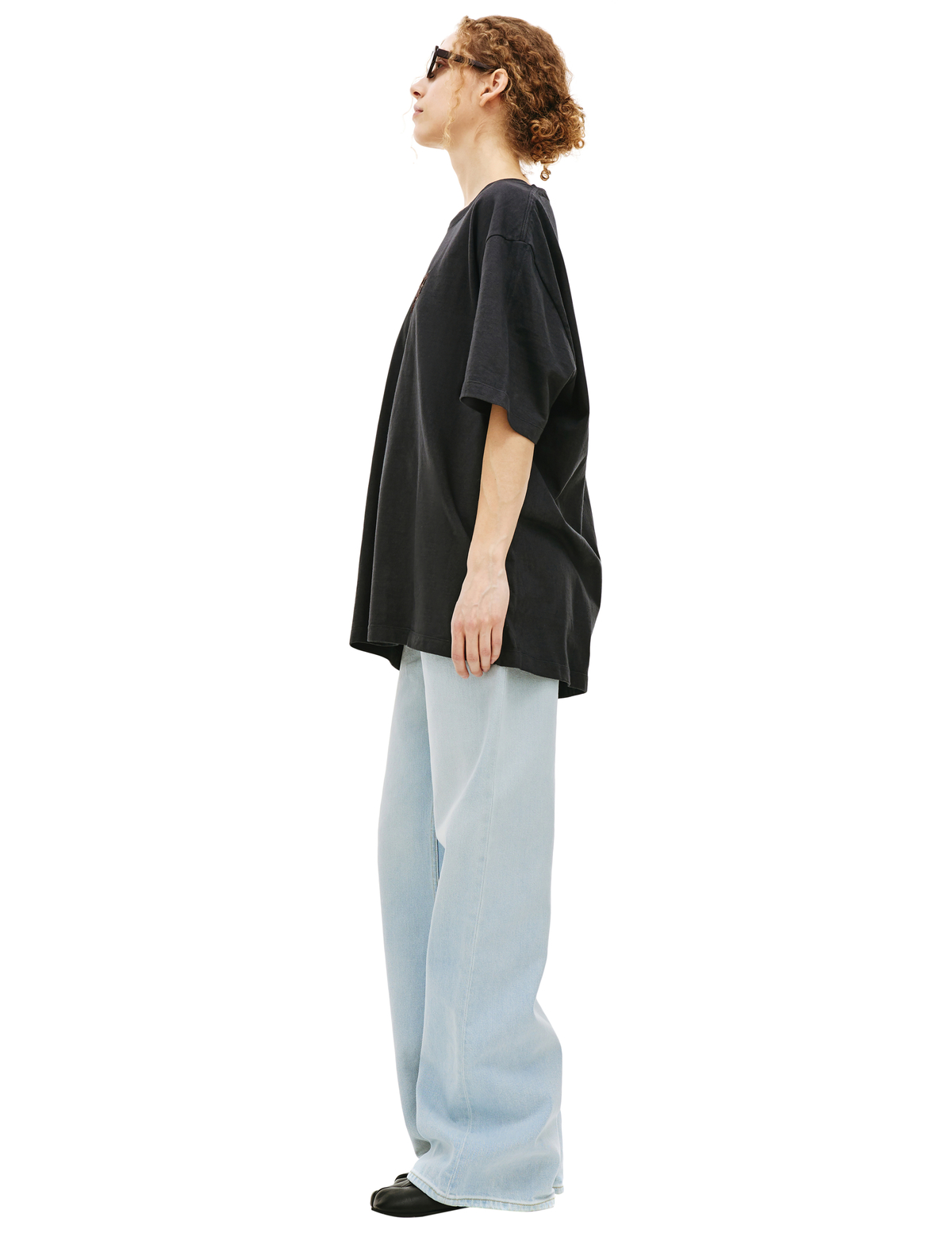 Doublet Logo Embroidered T Shirt - Black | Garmentory