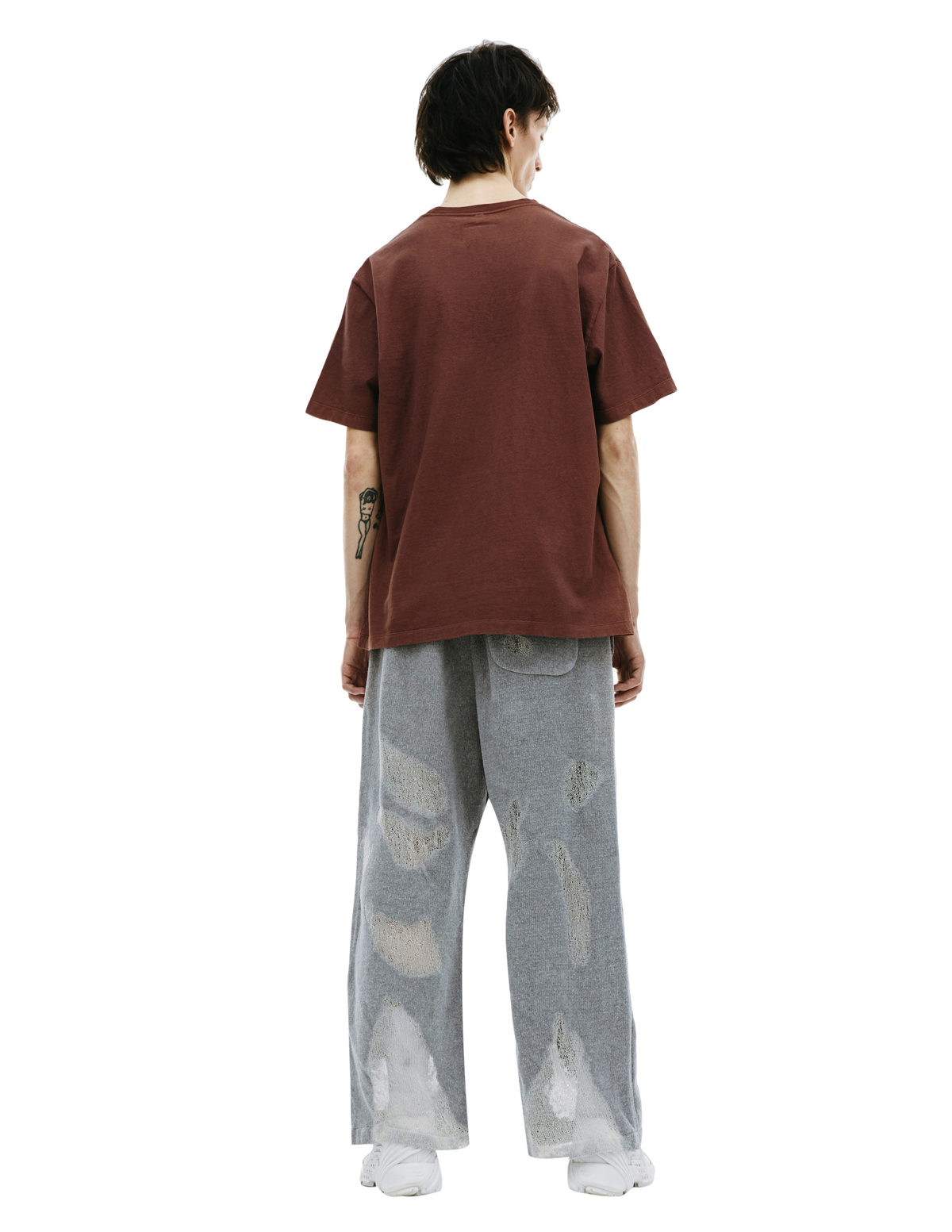 Doublet Logo Embroidered T Shirt - Brown | Garmentory