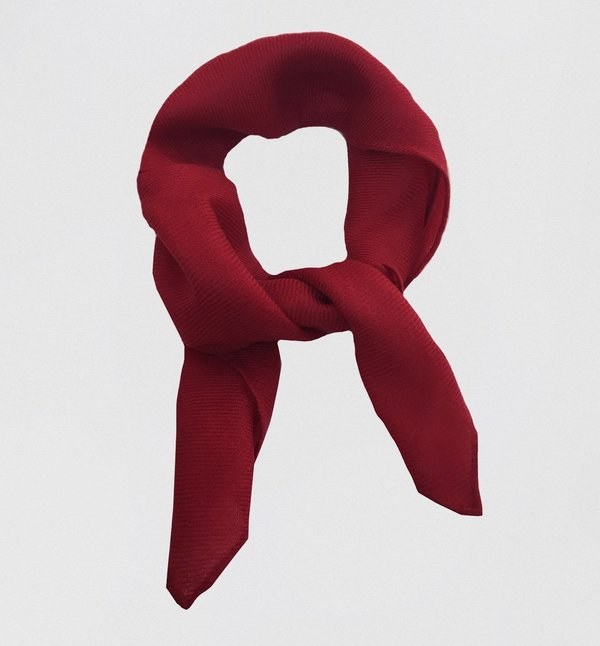 Ryan Roche Woven Scarf - Ruby | Garmentory