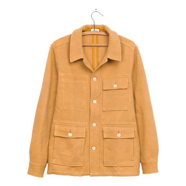 Umber & Ochre Akash Chore Coat - Mustard Honeycomb | Garmentory