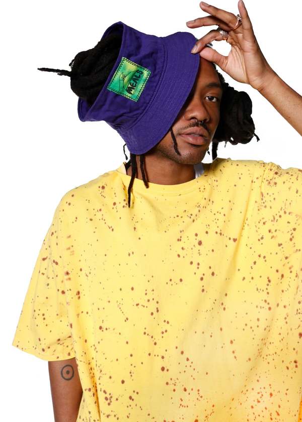 Meals Topless Bucket Hat - Grape | Garmentory