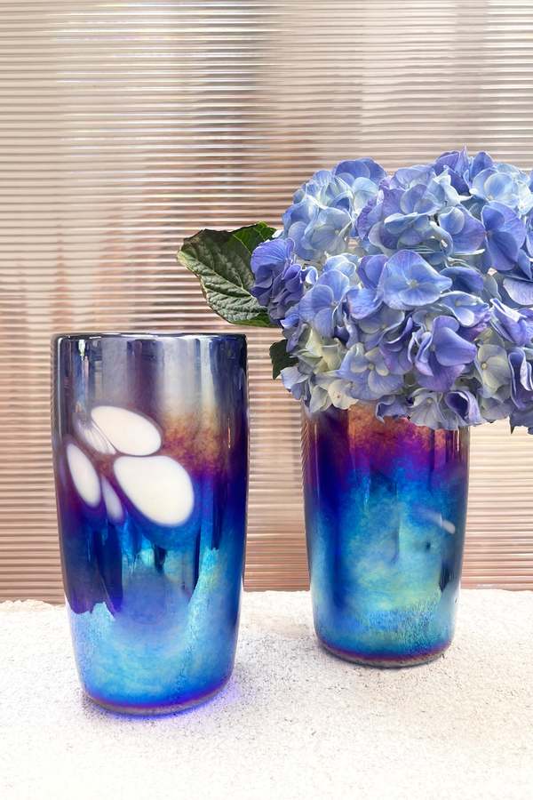 Sirius Glassworks SNOW ON A COBALT SKY TUMBLER SET | Garmentory