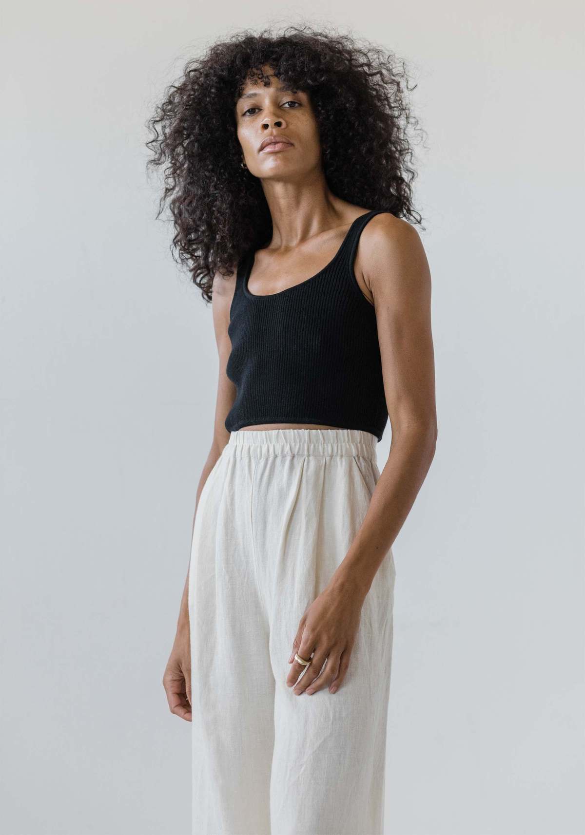 First Rite Daniela Tank - Black | Garmentory