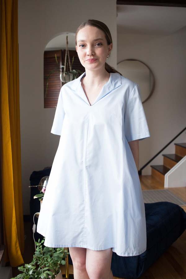 Waves of Hydra Dream Mode Mini Dress - Powder Blue | Garmentory