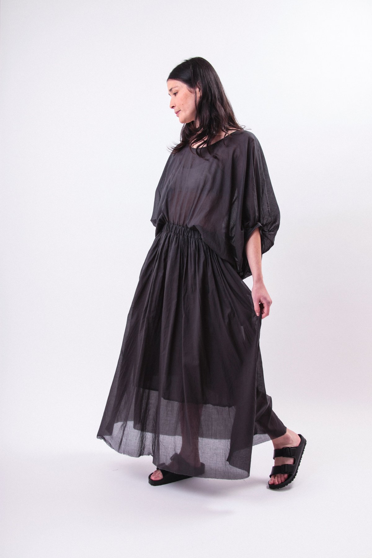 Elsa Esturgie Iceberg Dress - Carbon | Garmentory