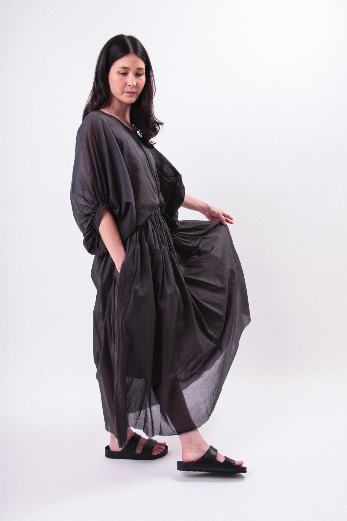 Elsa Esturgie Iceberg Dress - Carbon | Garmentory