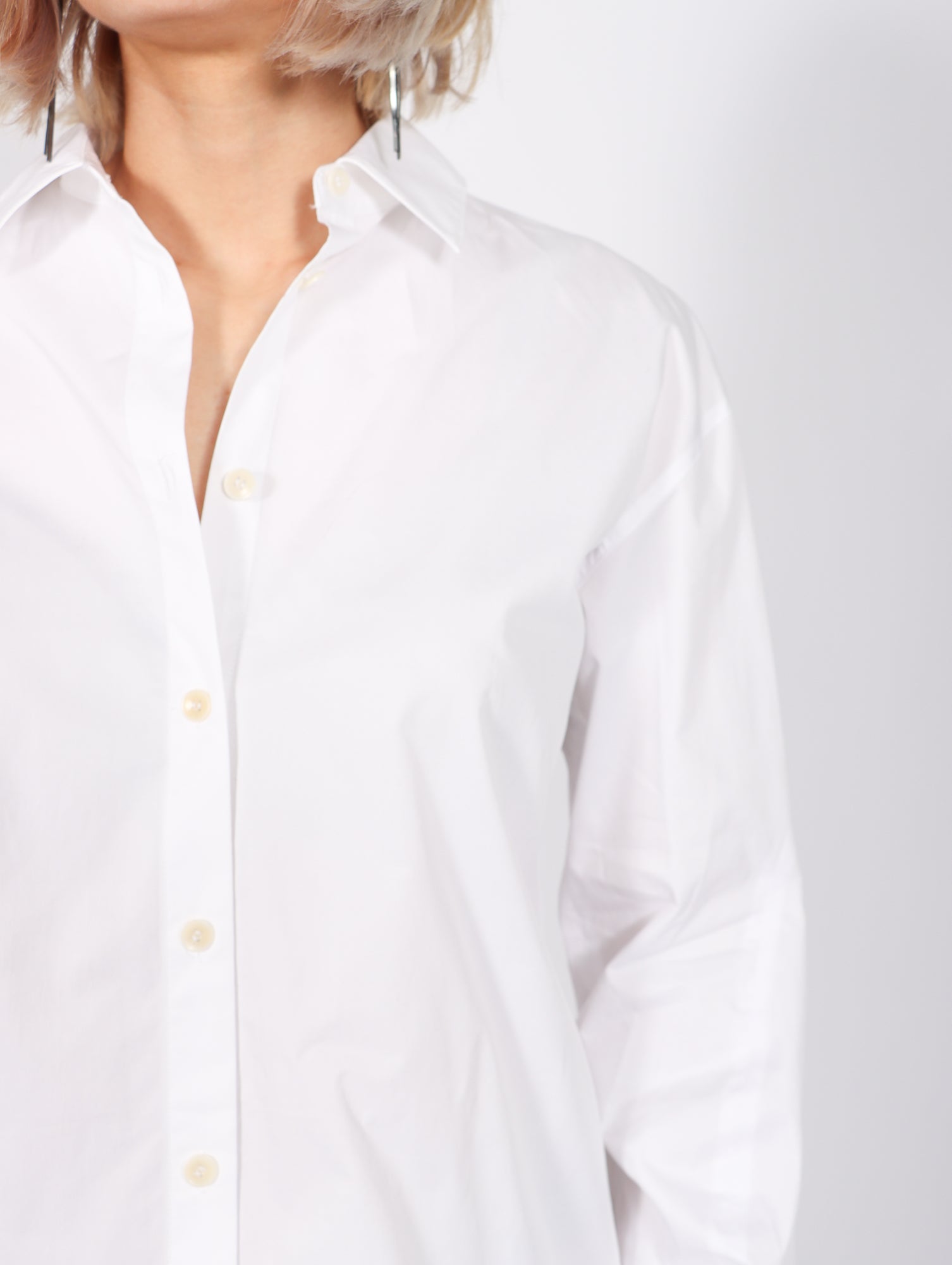 Tibi Eco Cotton New Twisted Sleeve Dress - White | Garmentory