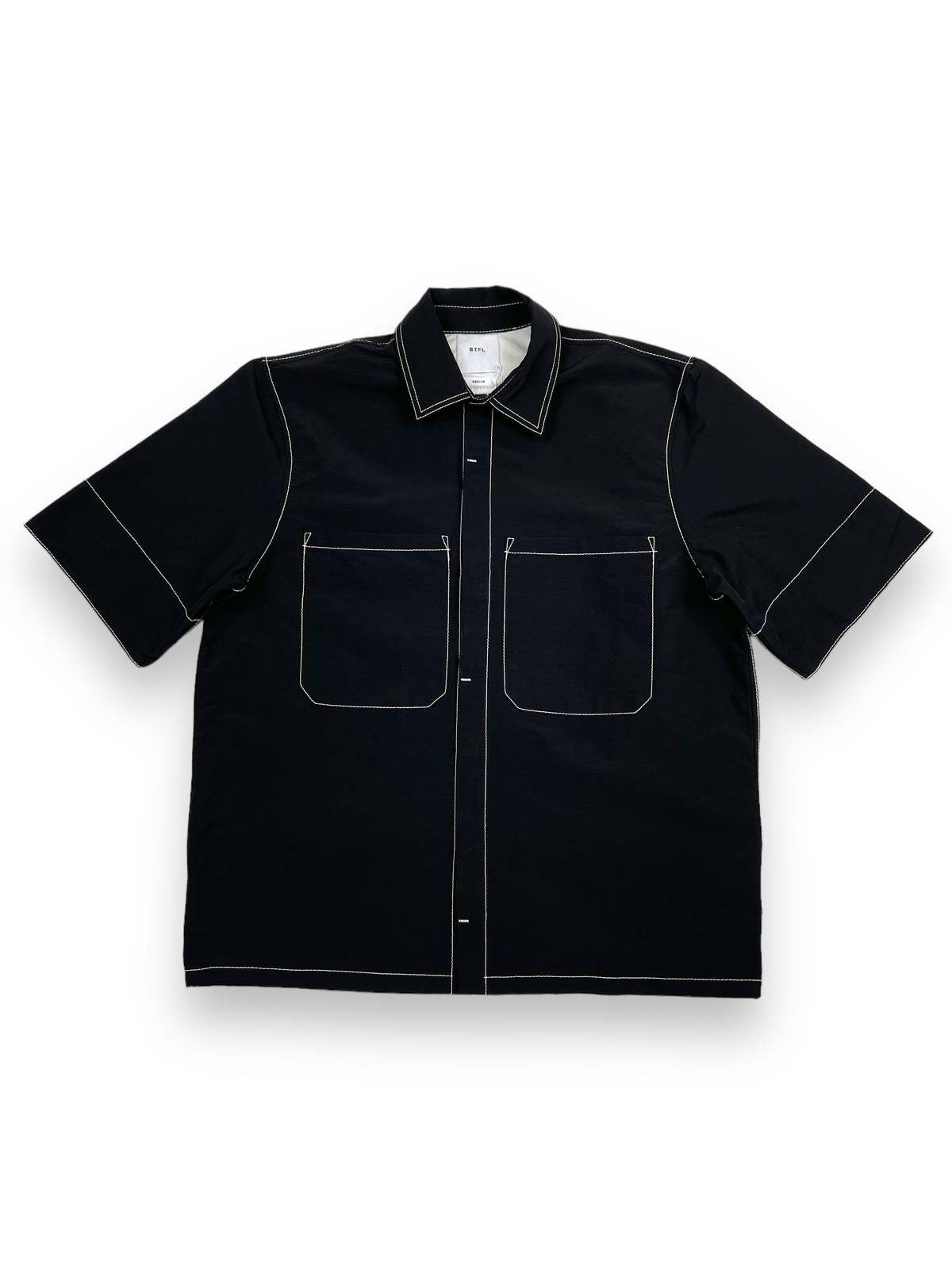 BTFL Cropped Box Shirt - Black | Garmentory