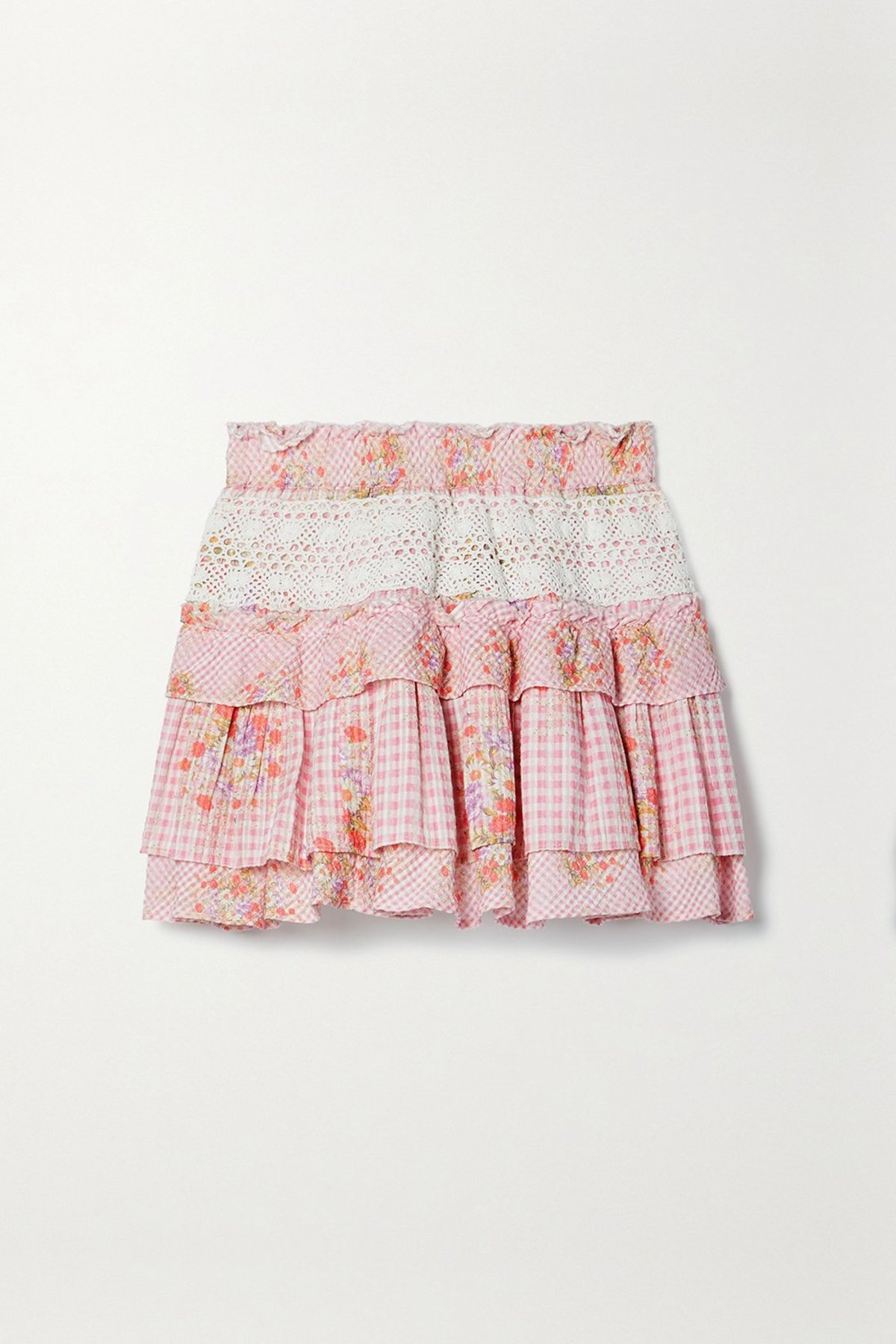 LoveShackFancy Corbett Skirt - Berry Picnic | Garmentory