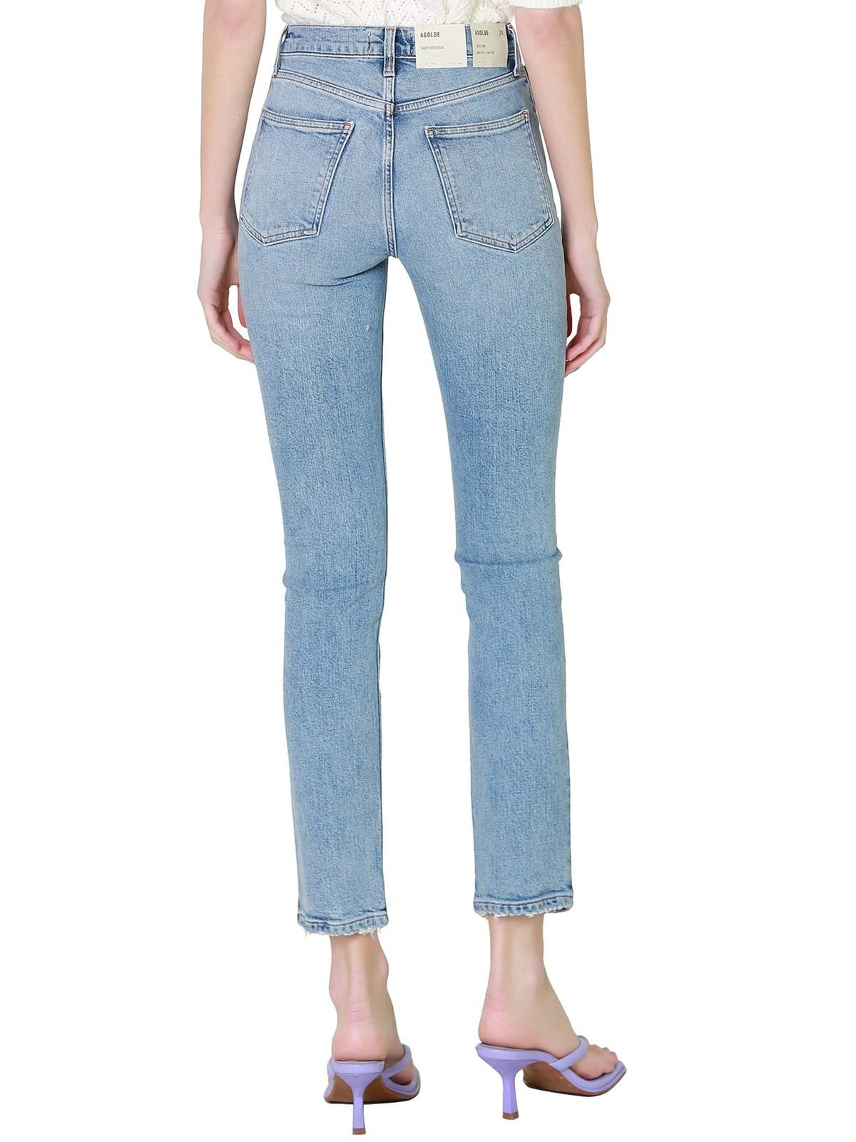 Agolde Willow Mid Rise Slim Crop - Torch | Garmentory