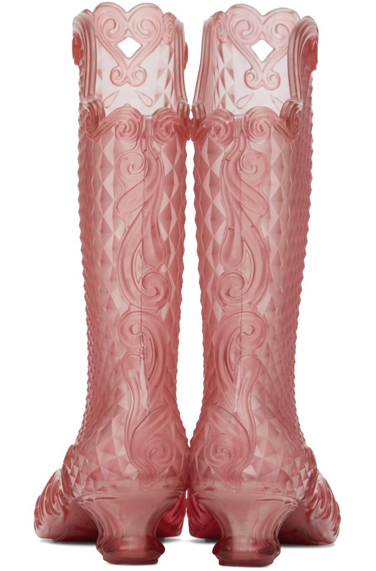 Y/Project Melissa Edition Court Boots - Baby pink | Garmentory