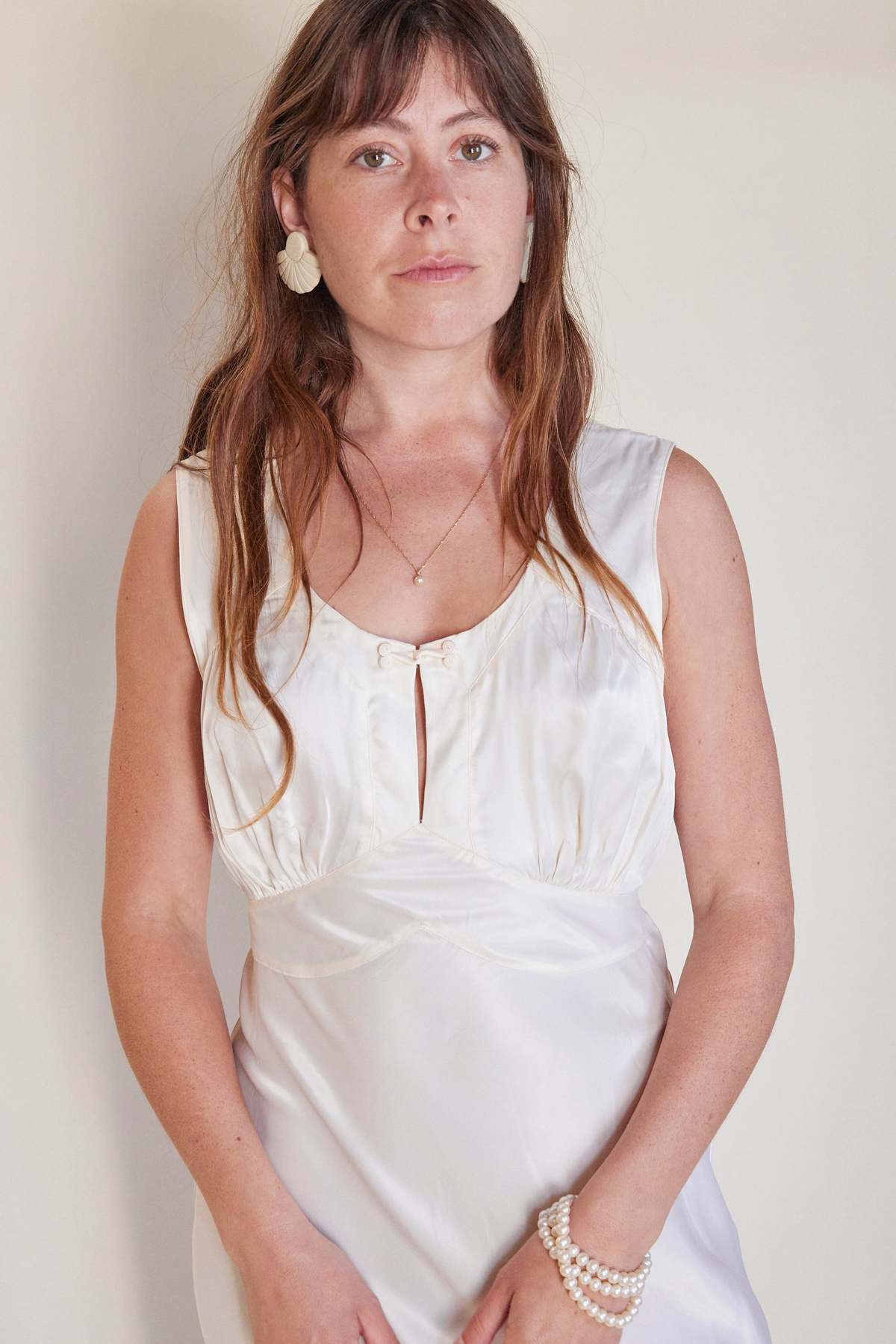 1930s Rayon Bias Slip - Soft Cream | Garmentory