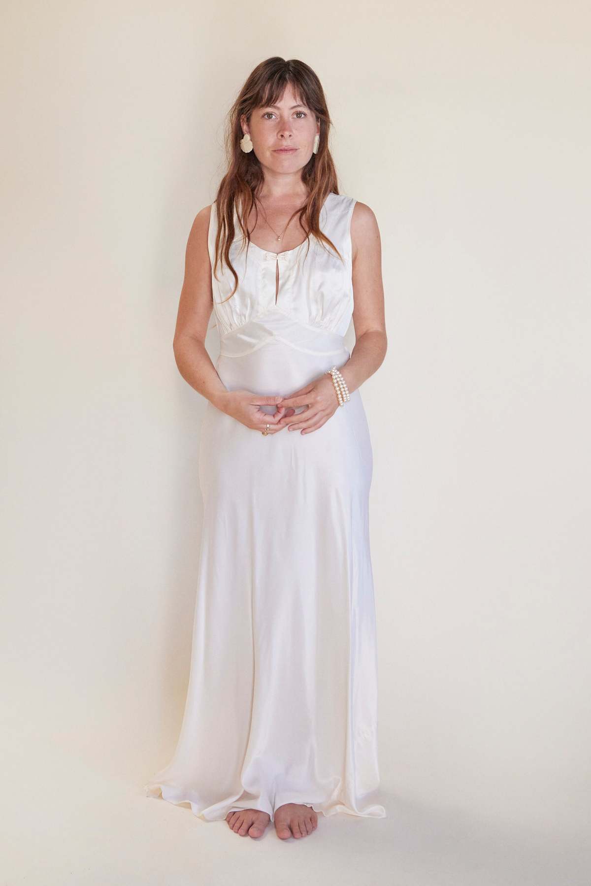 1930s Rayon Bias Slip - Soft Cream | Garmentory