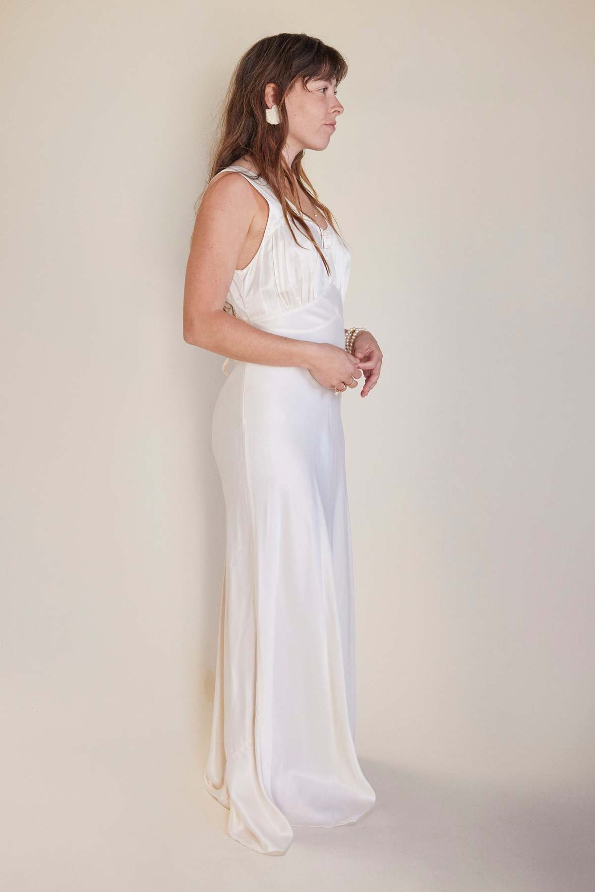 1930s Rayon Bias Slip - Soft Cream | Garmentory