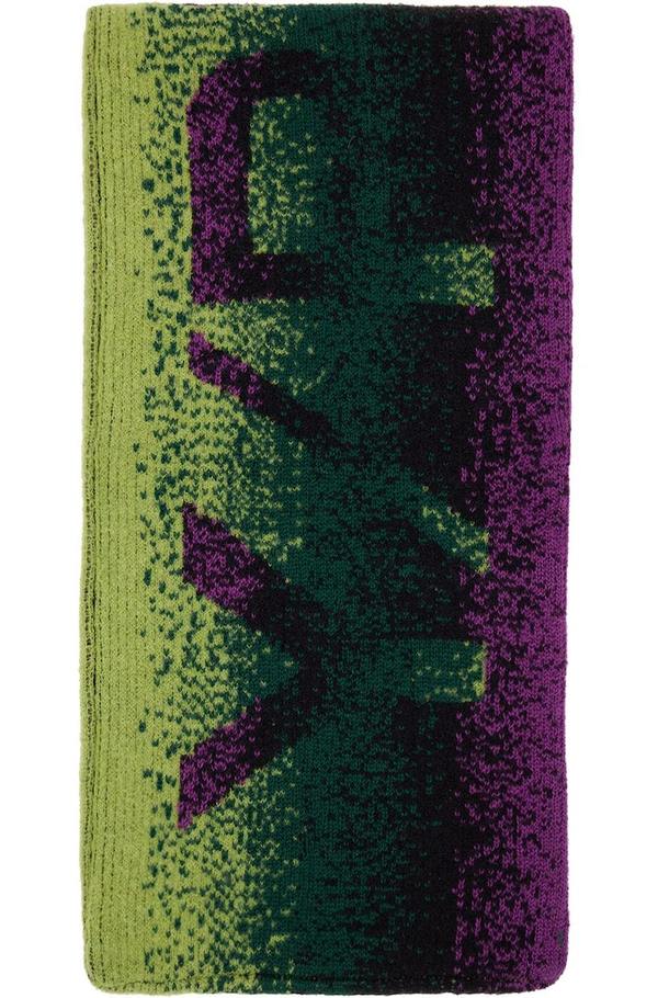 Y/Project Gradient Scarf - Green/Purple | Garmentory