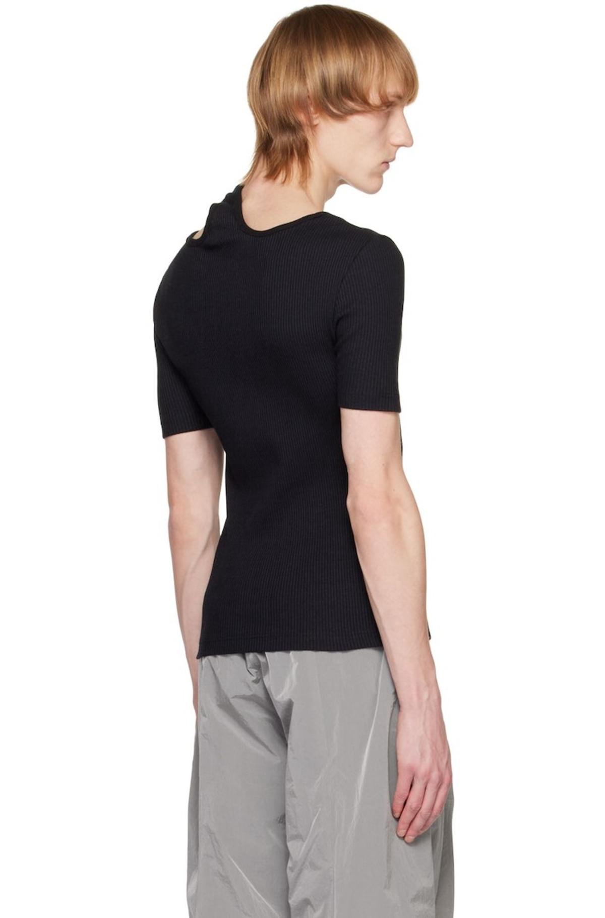 Y/Project Double Collar T-Shirt - Black | Garmentory