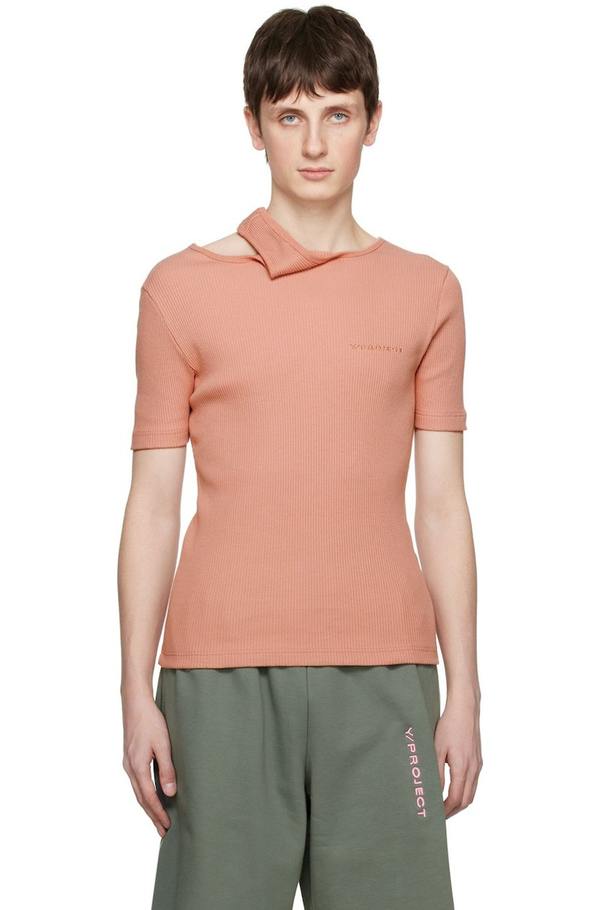 Y/Project Double Collar T-Shirt - Peach | Garmentory
