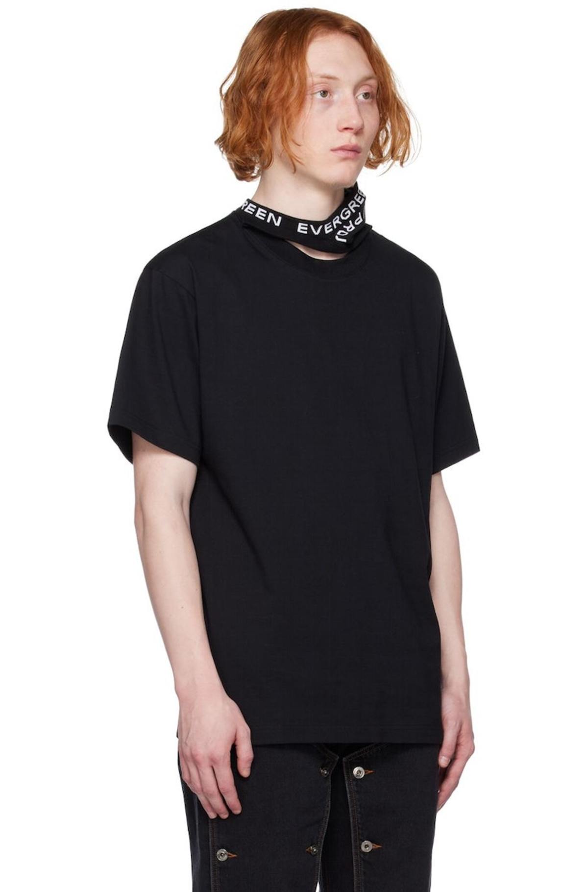 Y/Project Triple Collar T-Shirt - Black | Garmentory