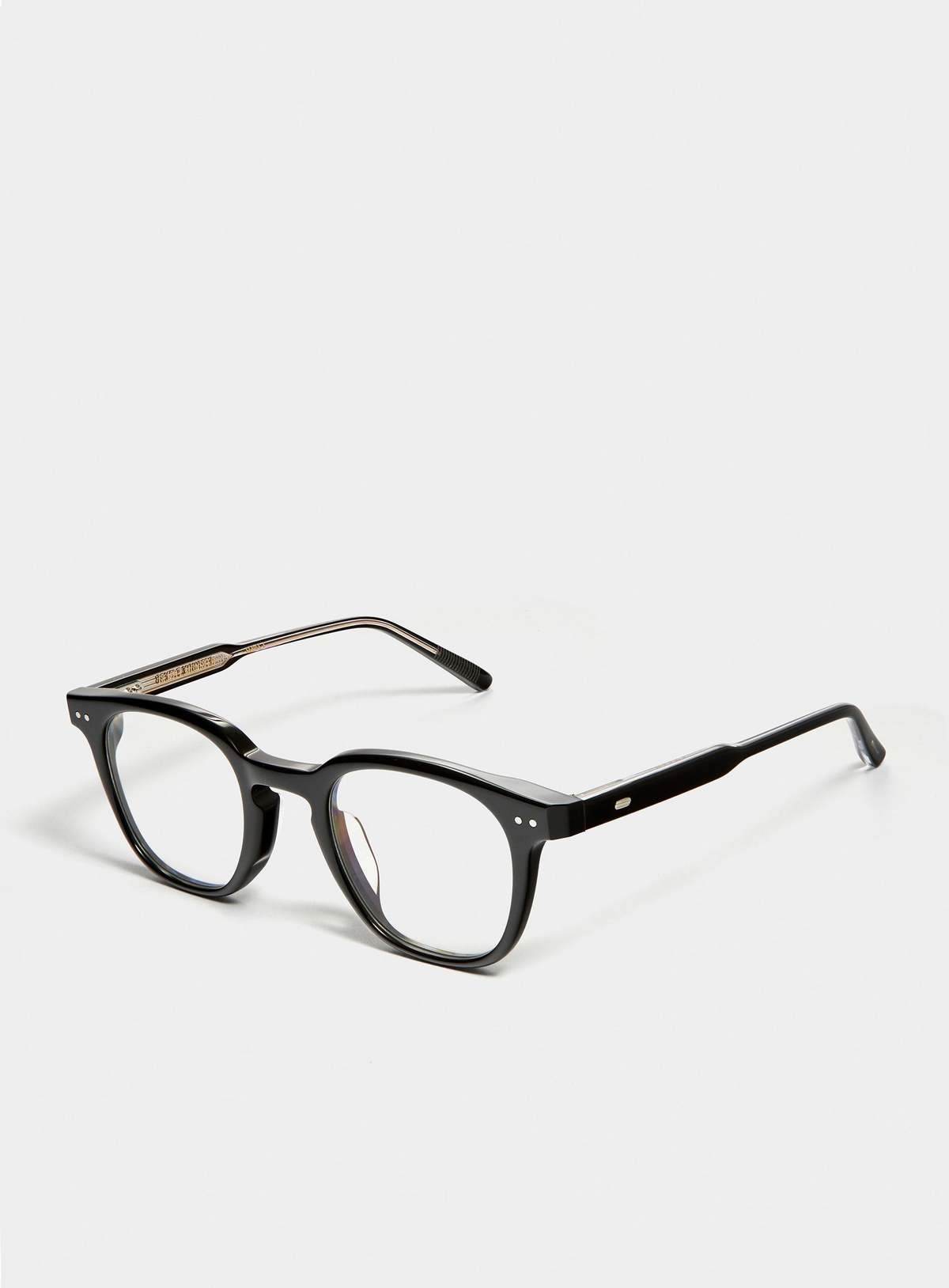 Gentle Monster Lutto 01 Glasses - Black/Clear | Garmentory