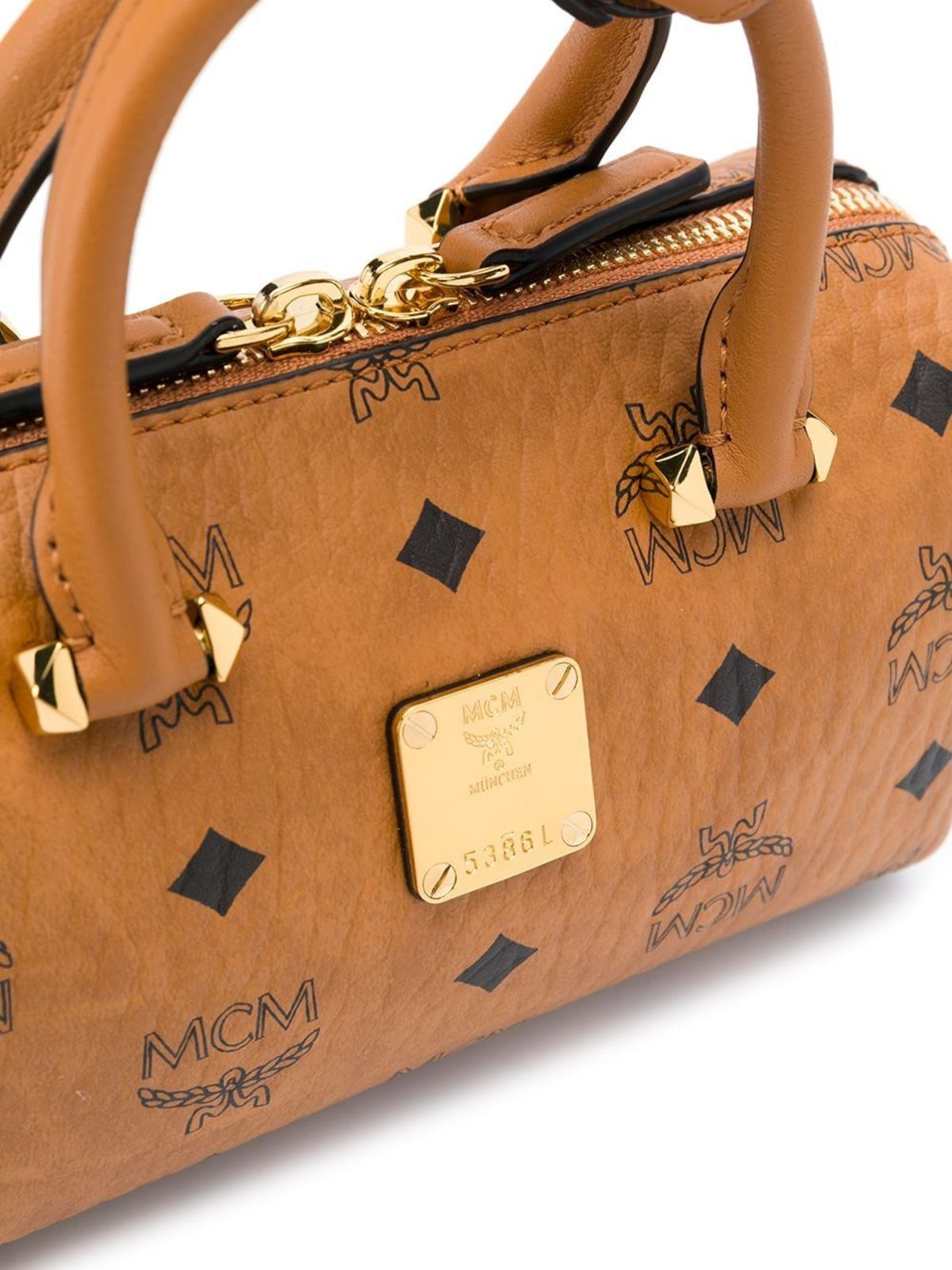 MCM Mini Boston Bag In Visetos Original | Garmentory