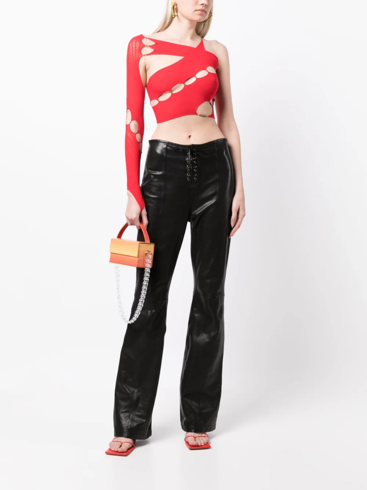 RUI WOMEN SPIRAL CUT-OUT SINGLE SLEEVE | Garmentory