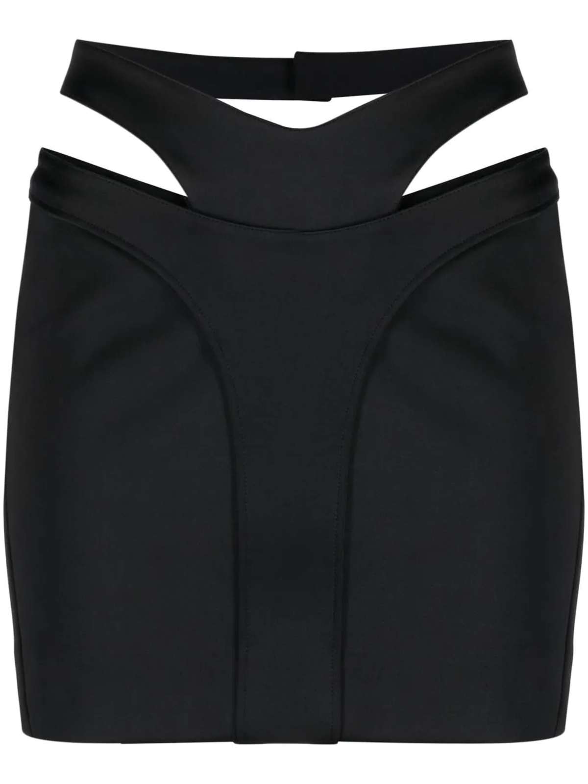 Mugler Side Cut Short Skirt | Garmentory