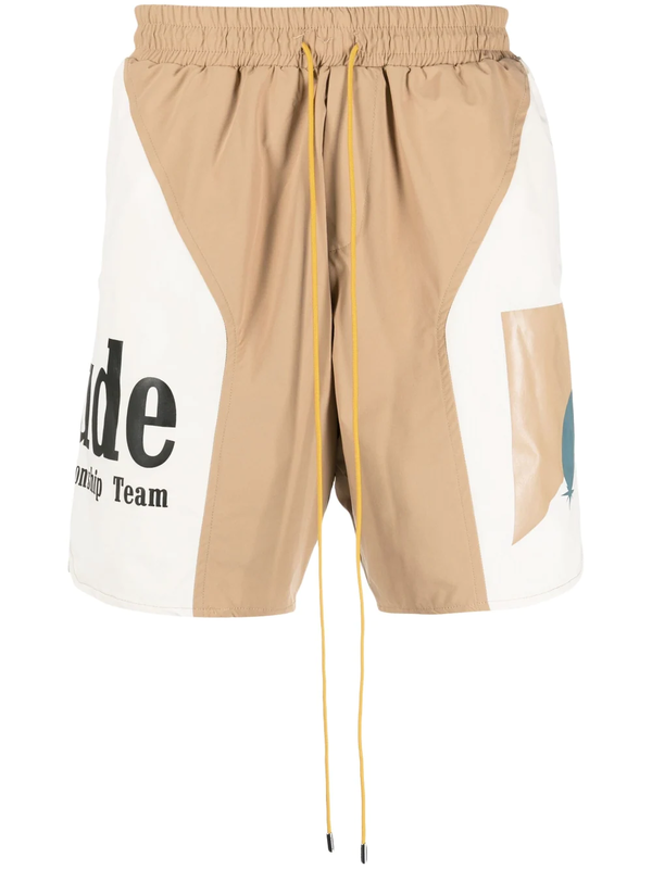 RHUDE Senna Flight Shorts - Tan/Cream | Garmentory