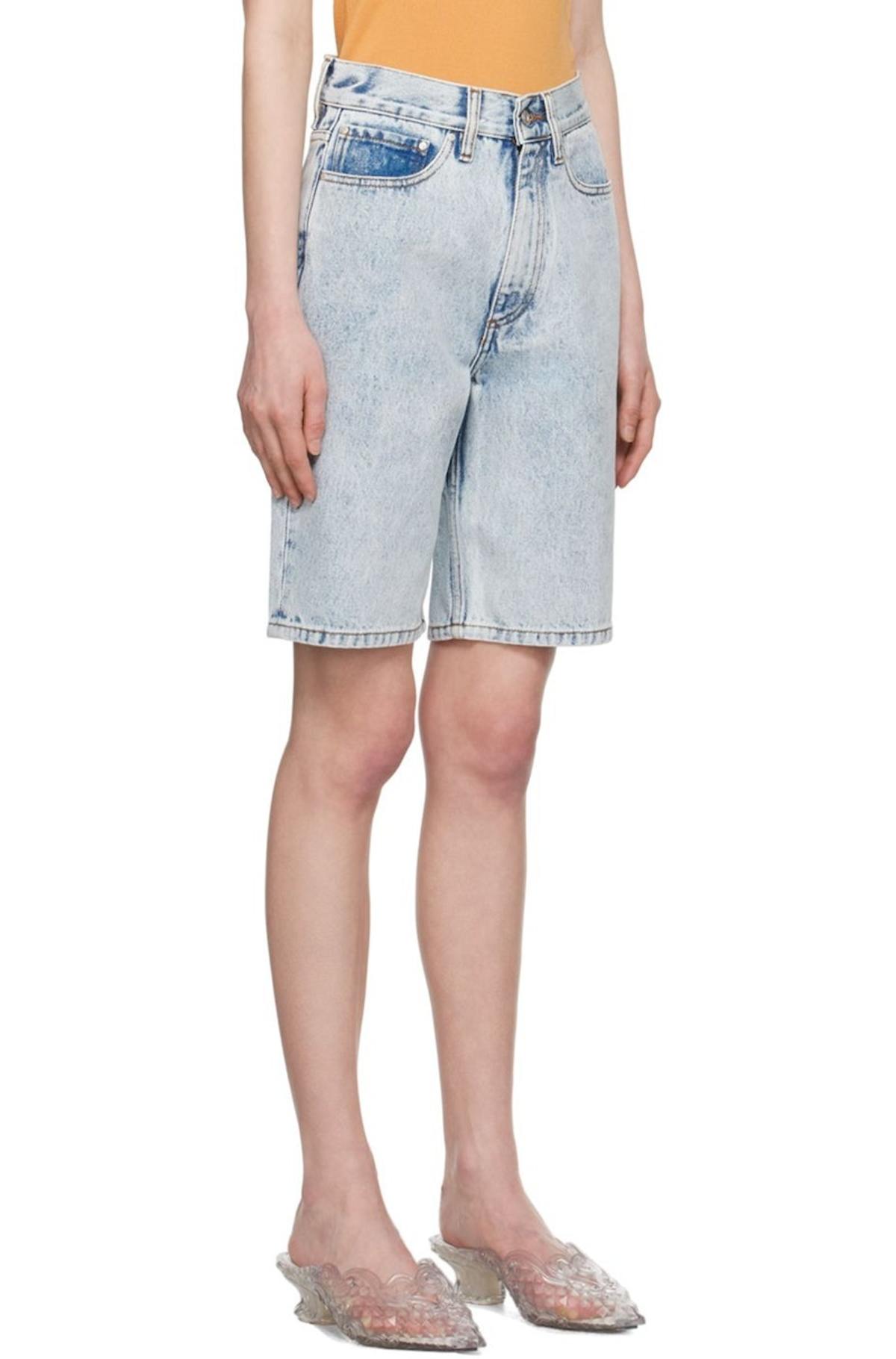 Y/Project Cowboy High Cuff Jeans - Ice Blue | Garmentory