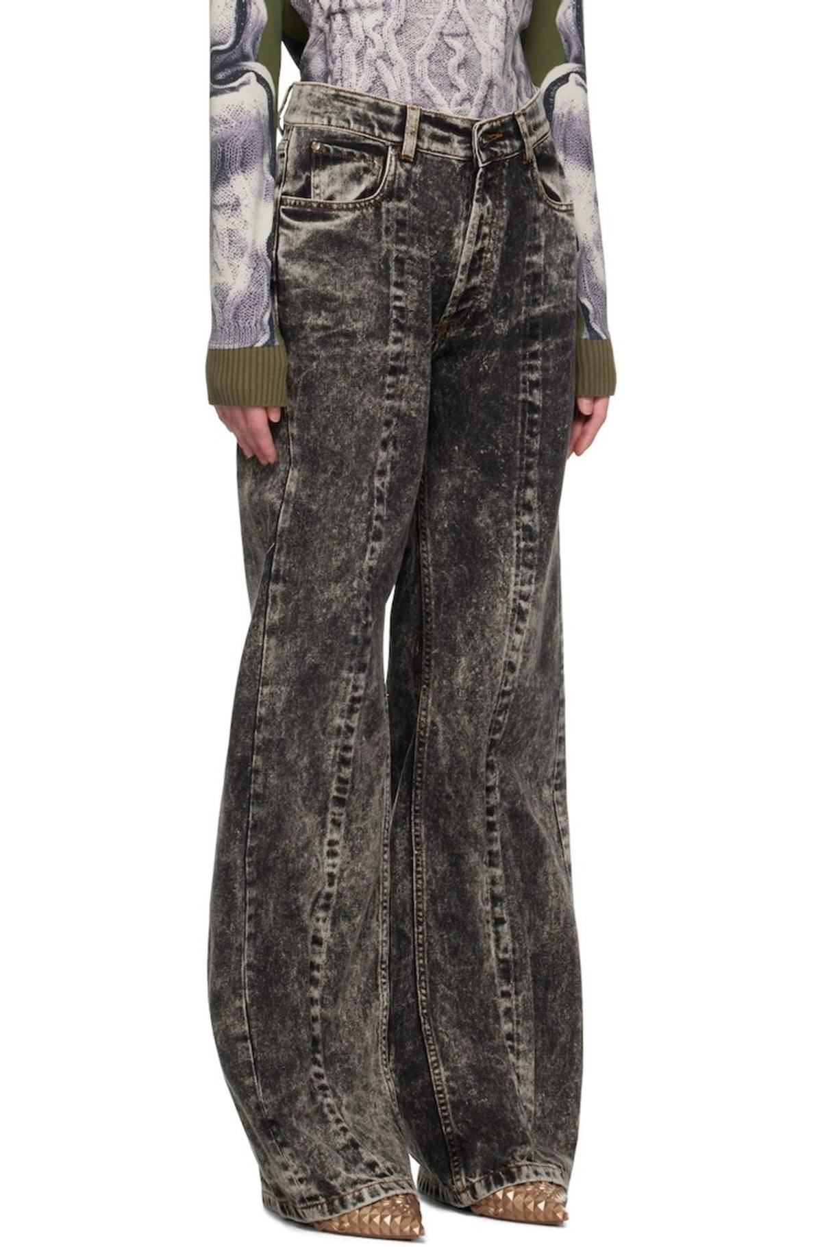 Y/Project Jeans - Black Acid Wash | Garmentory