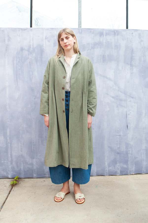 Tidy Street General Store Ichi Antiquits Tuck Coat - Olive | Garmentory
