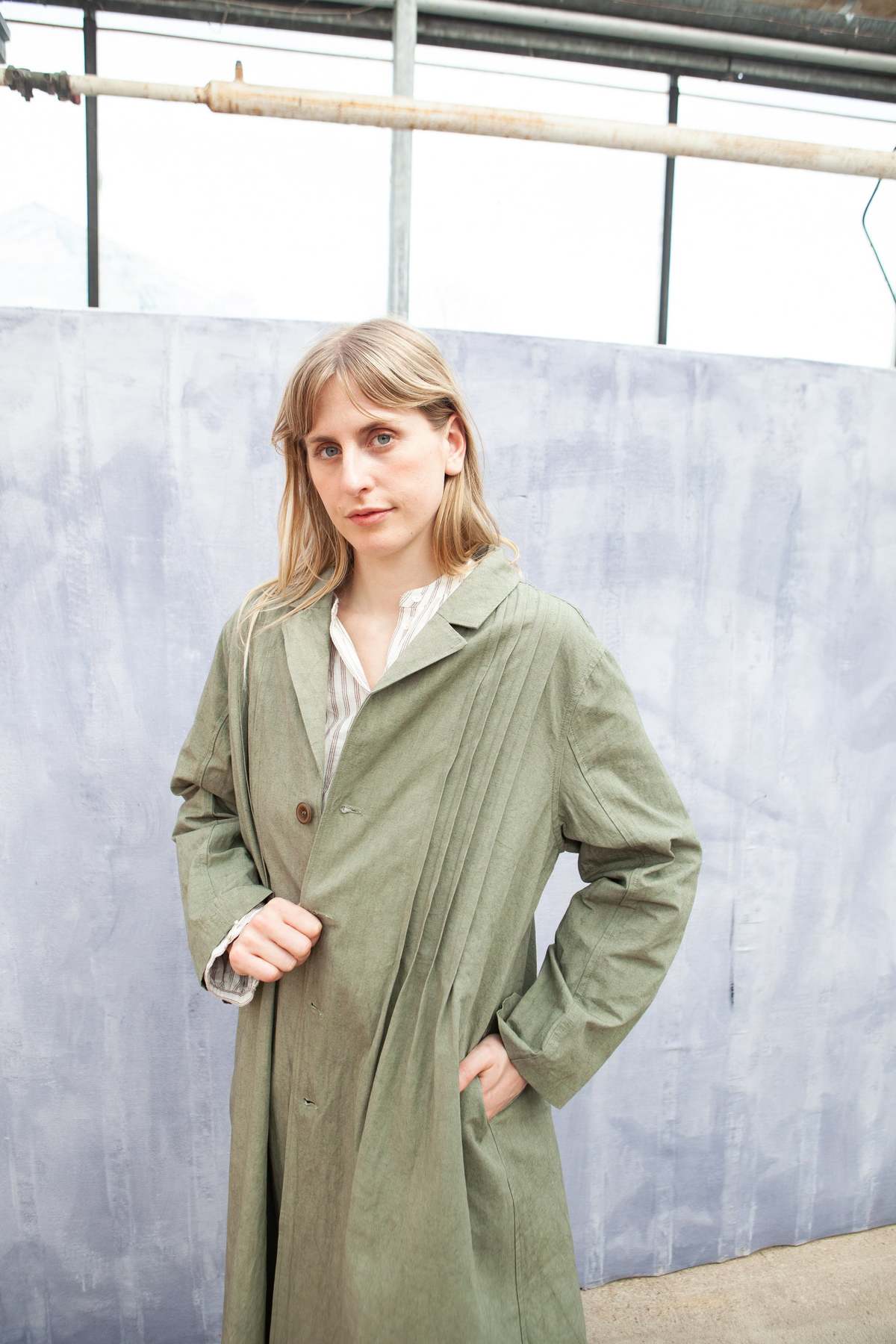 Tidy Street General Store Ichi Antiquits Tuck Coat - Olive | Garmentory