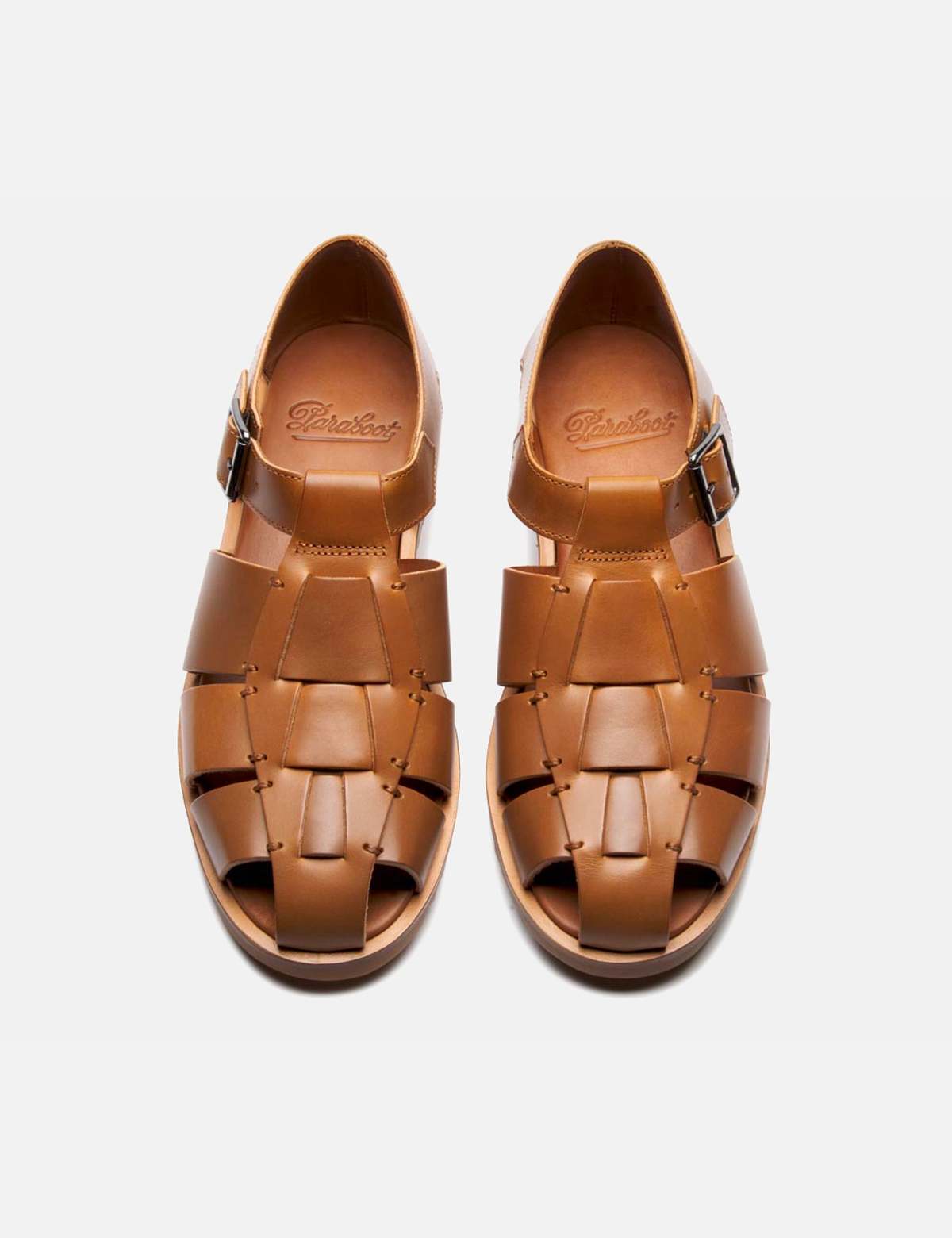 Paraboot Pacific Leather Sandals - Tan Brown | Garmentory