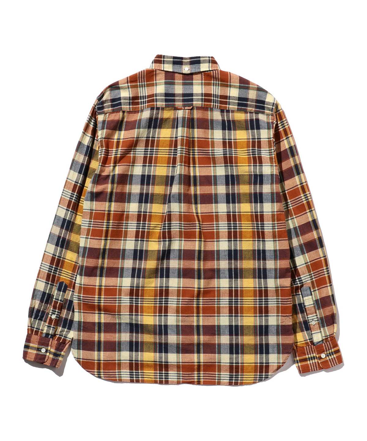Beams Plus Indian Madras Check Shirt - Brown | Garmentory